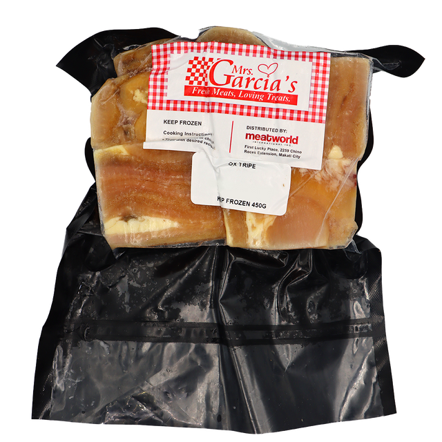 Mrs. Garcia's Ox Tripe (Cubed) - 450g – Mrs. Garcia's Meats Cebu